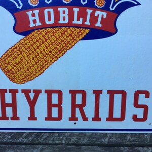 Vintage Hoblit Hybrid Corn Seed Sign Farming Sign Vintage Plastic Farm ...
