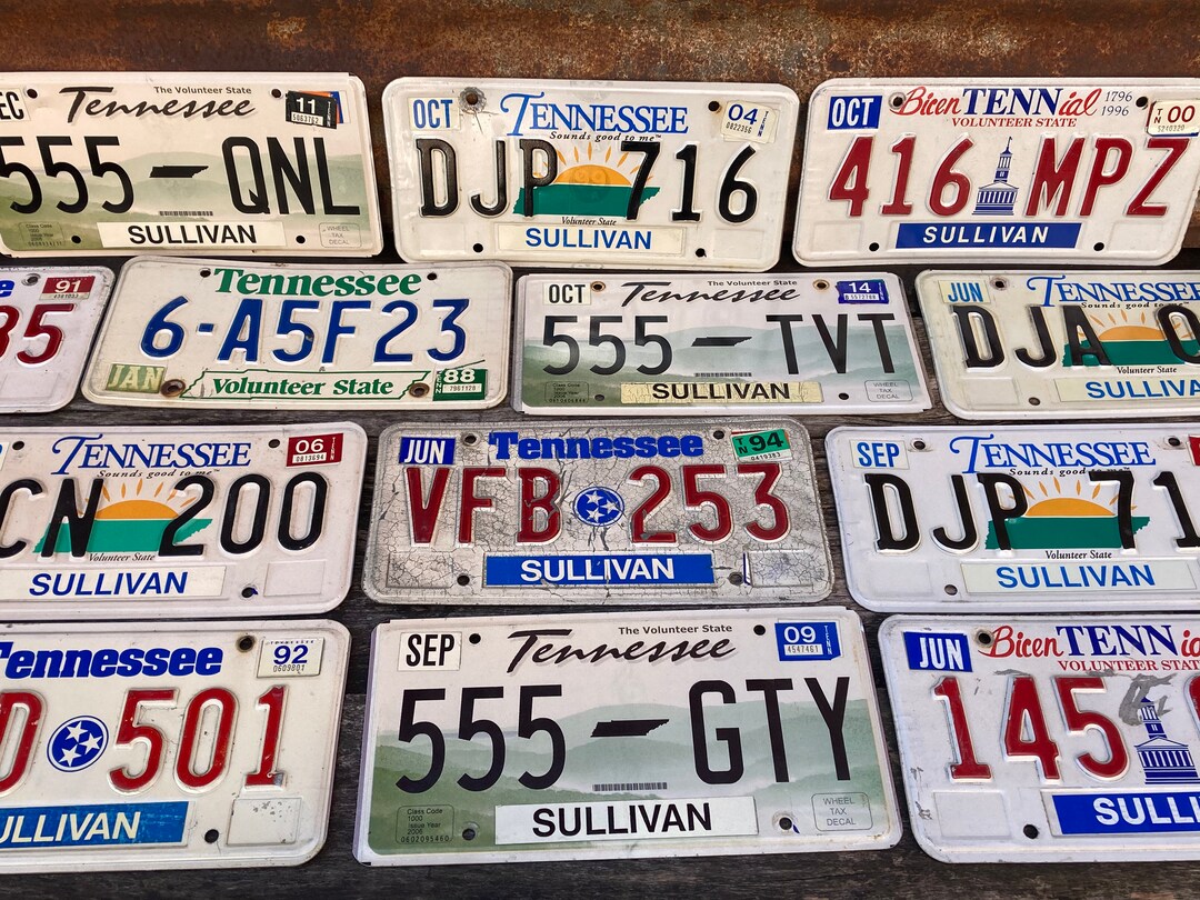 Choice of Tennessee License Plate Vintage License Plate TN License ...