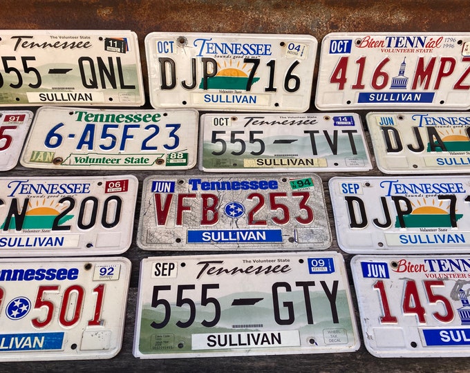 Choice of Tennessee License Plate Vintage License Plate TN License ...