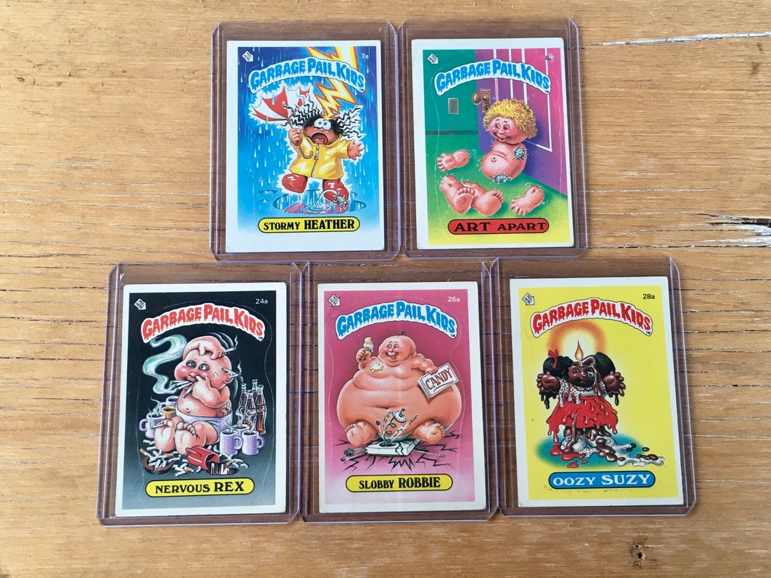 Choice of Garbage Pail Kids Stormy Heather, Art Apart, Nervous Rex ...