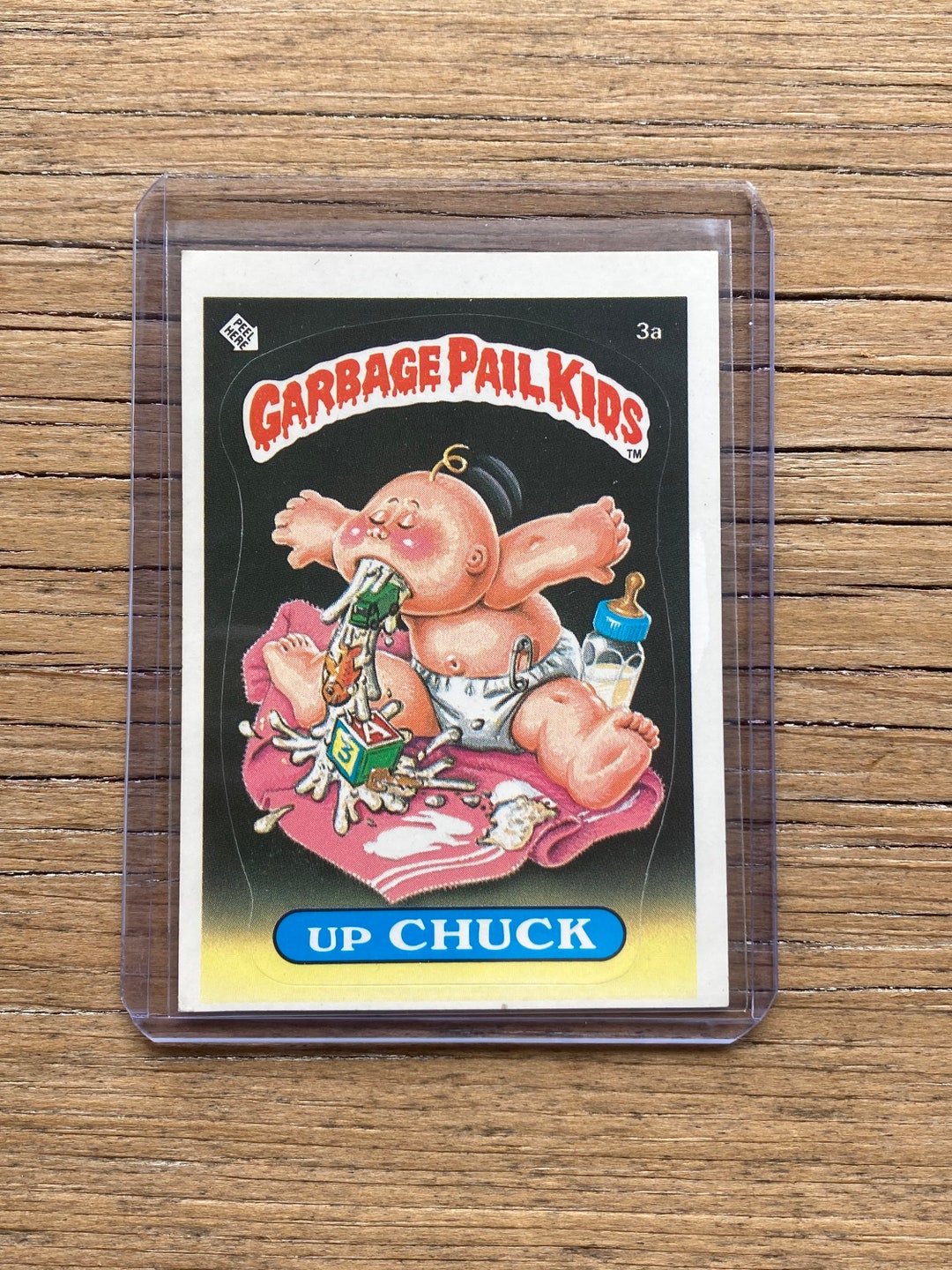 Vintage Garbage Pail Kids Card up Chuck 3a Original Series 1 Card ...