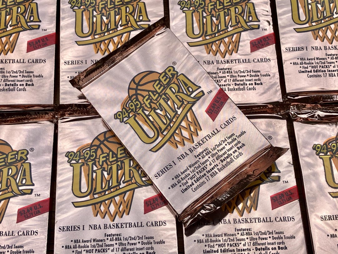 Vintage Basketball Cards NBA Fleer Ultra Card Pack 1994-1995 NBA Pack ...
