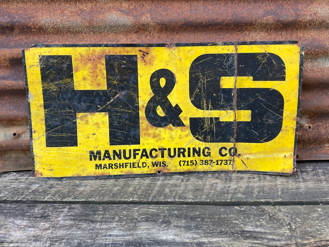 Vintage H&S Manufacturing Sign Farming Animal Feed Livestock Sign ...