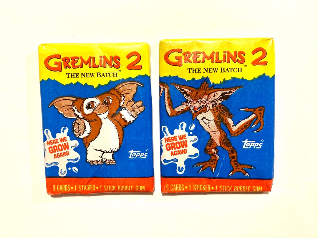 Two Packs of Vintage Gremlins 2 Trading Picture Cards Wax Packs ...