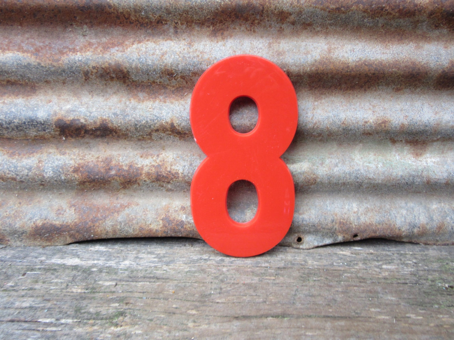 Vintage Marquee Sign Large 10 Inch Number 8 Sign Red Simple - Etsy