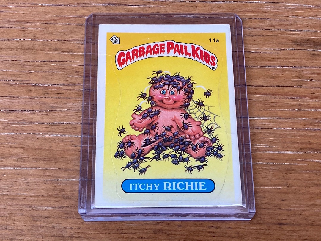 Vintage Garbage Pail Kids Card Itchy Richie 11a Original Series 1 Card ...