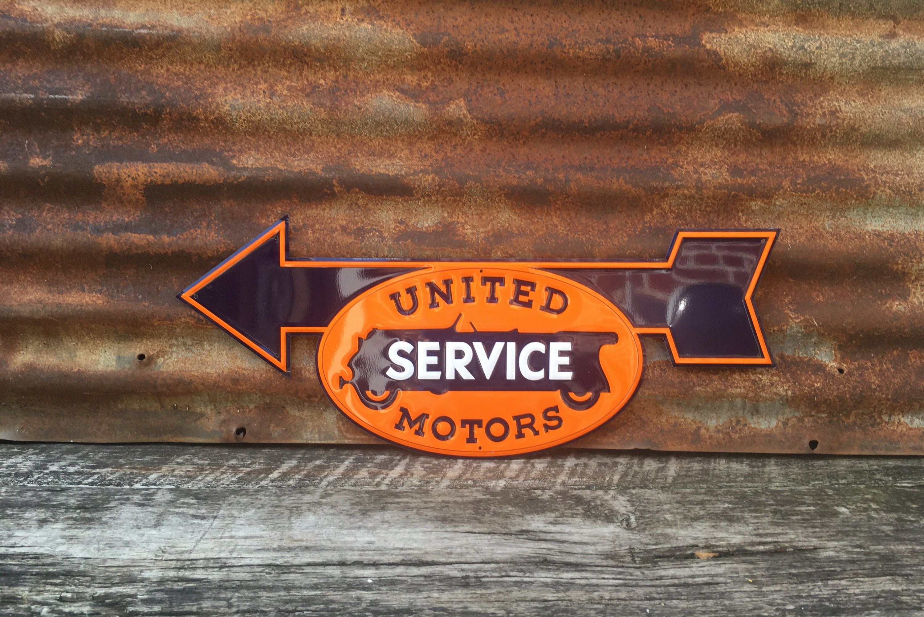 Reproduction Sign United Motors Service 9 X 23 1/2 Inch - Etsy Canada