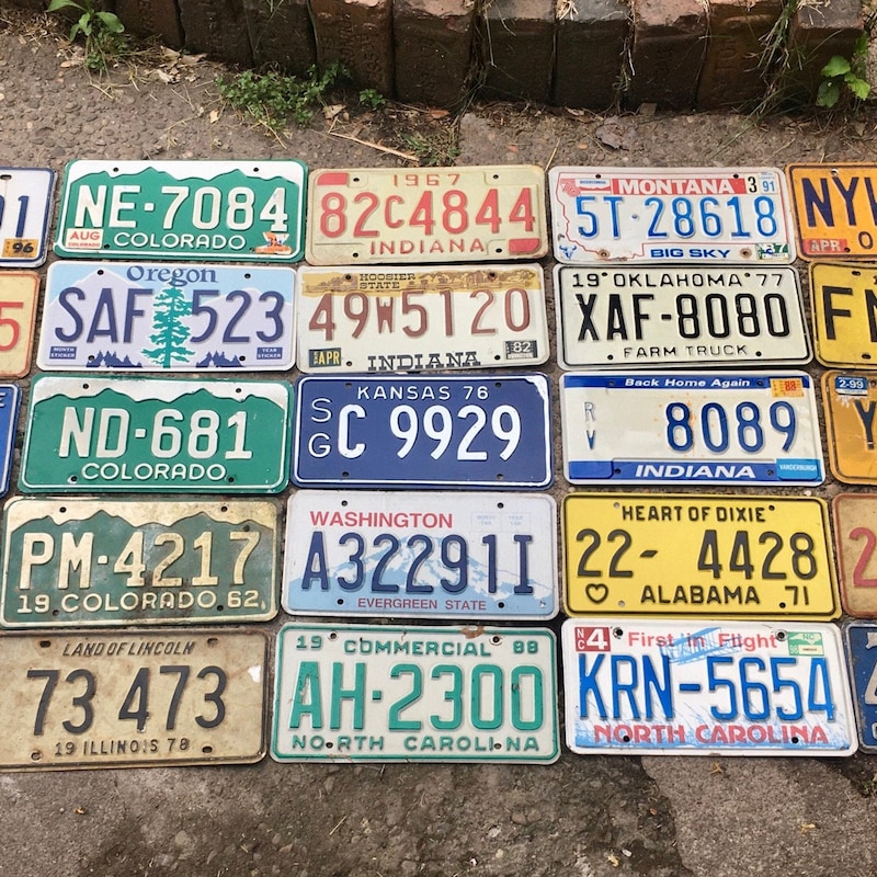 License Plate Art - Etsy