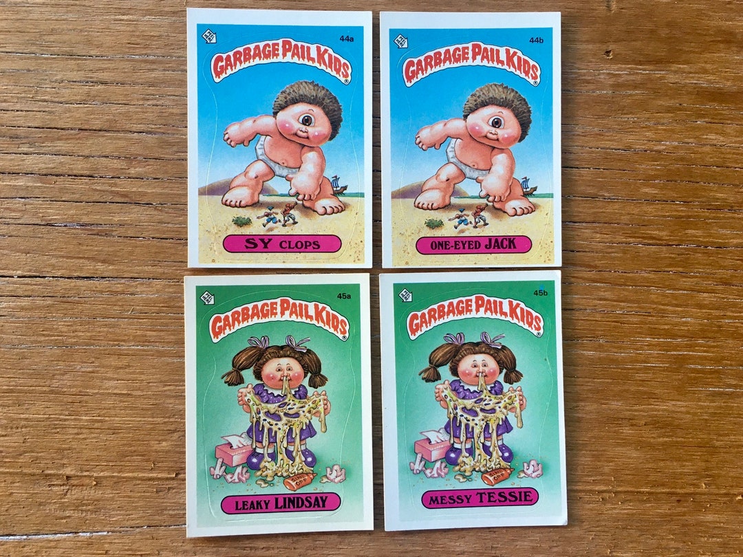 Choice of Garbage Pail Kids Sy Clops, One Eyed Jack, Leaky Lindsay ...