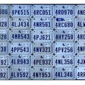 Choice of Texas Motorcycle License Plate Motorcycle MC Metal Metal ...