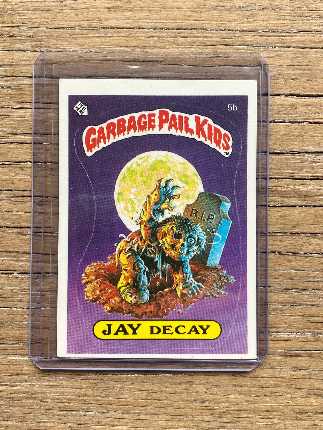 Vintage Garbage Pail Kids Card Jay Decay 5b Original Series 1 Card ...