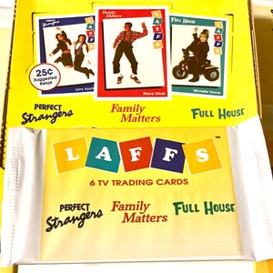 3 Packs of Laffs Vintage TV Show Cards Perfect Strangers, Family ...