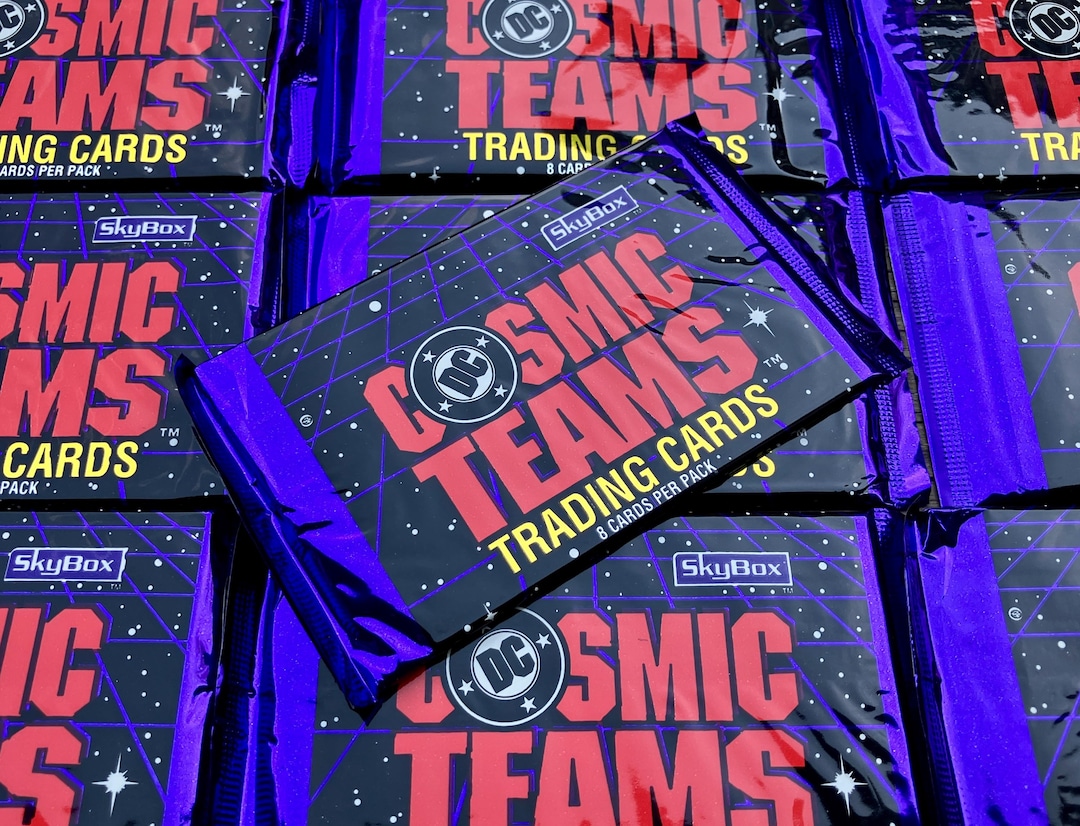 Vintage DC Comics Cosmic Teams Trading Cards Pack Unopened Packs Comic ...