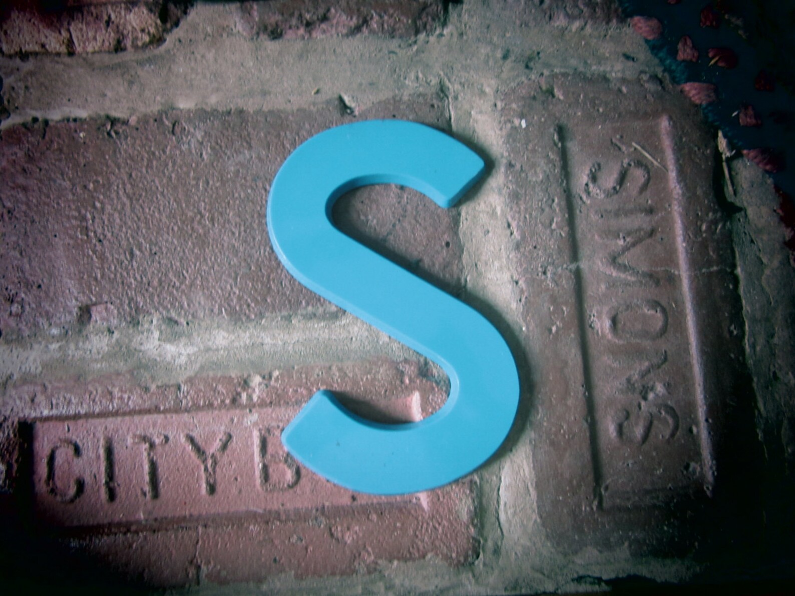 Vintage Letter Sign 6 Inch Letter S Sign BLUE Plastic Letter | Etsy