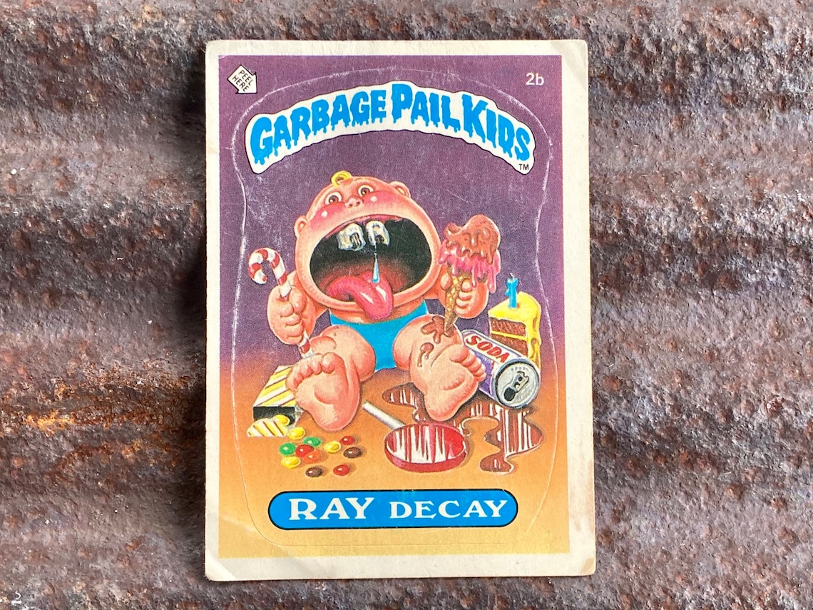 Rare Garbage Pail Kids Ray Decay 2b Original Series 1 Card Vintage GPK ...