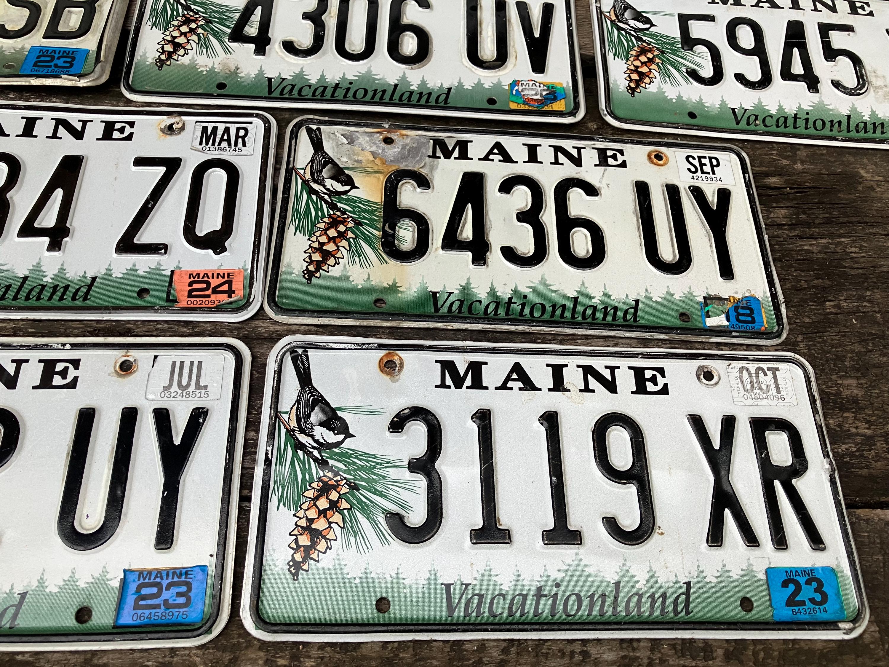 Choice of Maine License Plate Original Old 1980s 1990s Maine ...