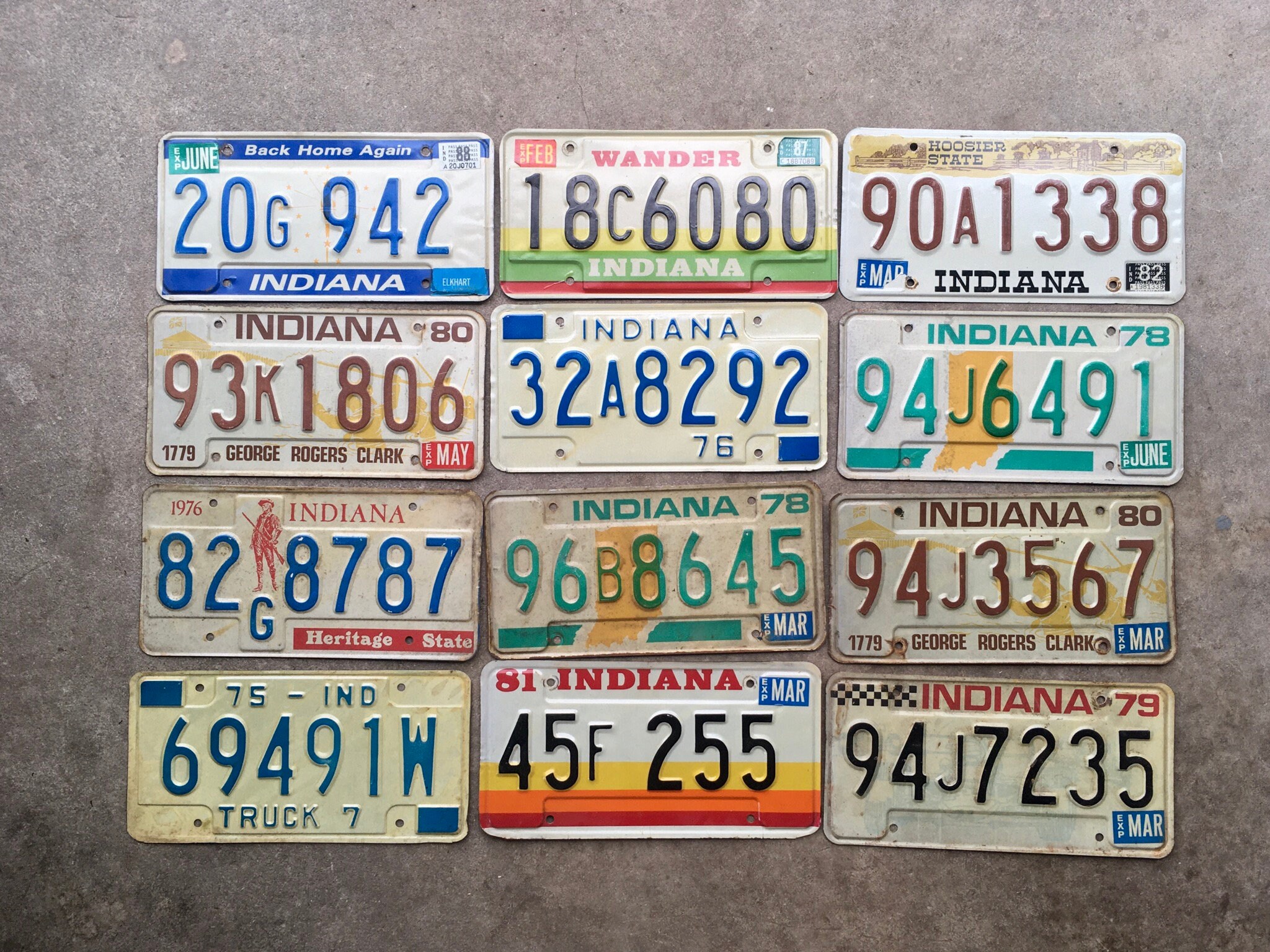 Collectibles Vintage plate Vintage Indiana License plate 1976 Old ...