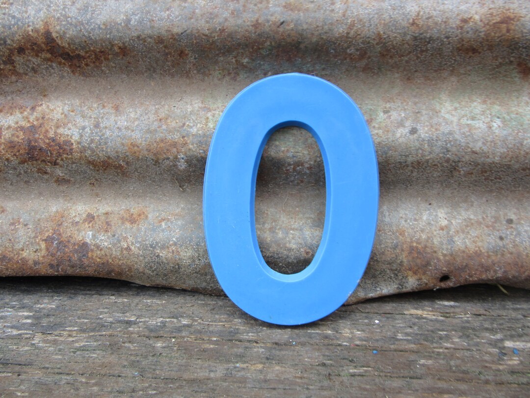Vintage Letter Sign 6 Inch Letter O Sign Blue Simple Font - Etsy