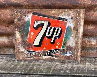7up Sign Fresh up Seven up Vintage Store Sign Authentic Home Decor Old ...