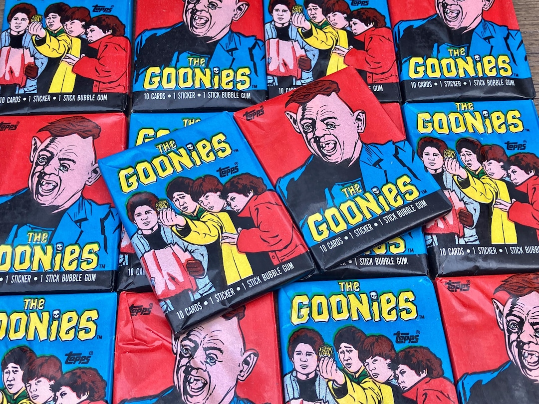 Authentic the Goonies Movie Cards Topps 1985 Pack of Cards 1980s Cult ...