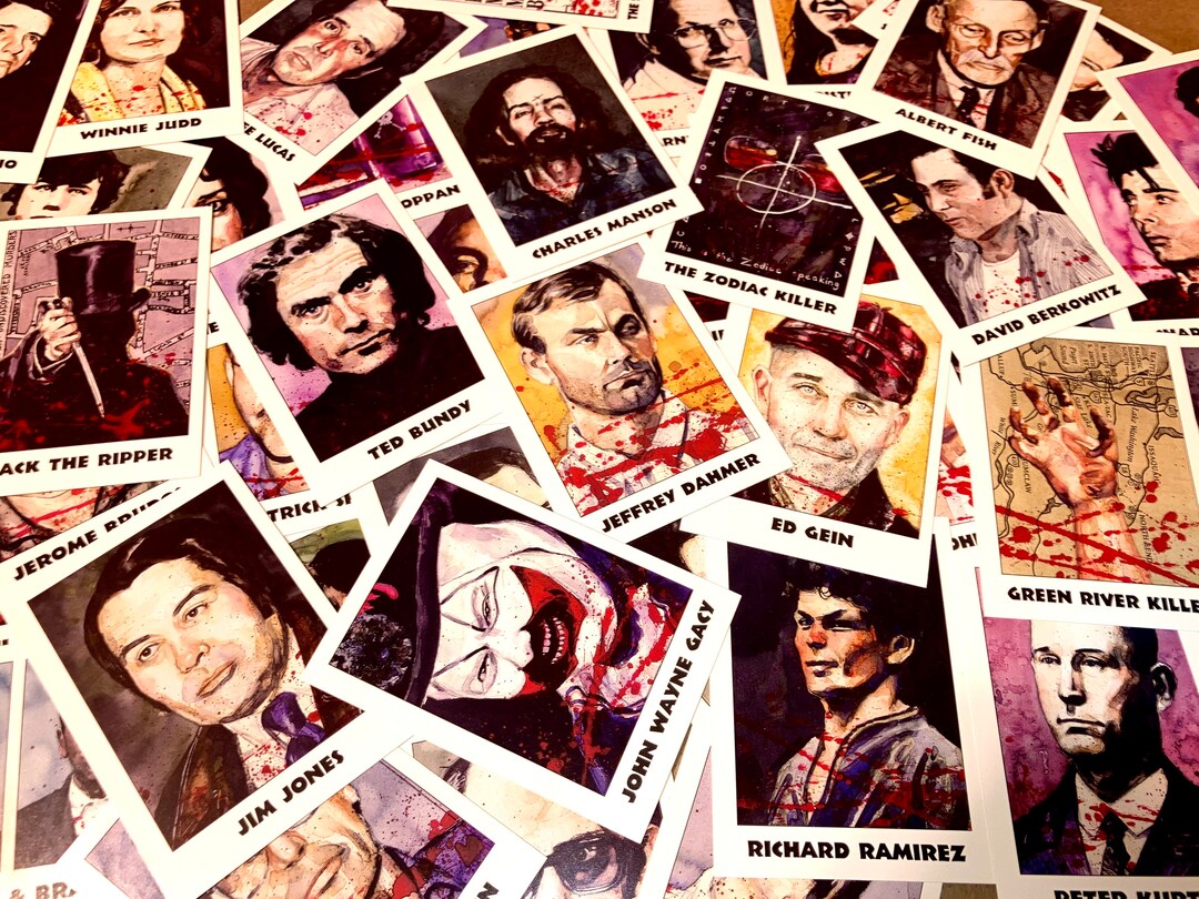 Choice of True Crime Cards Vintage Trading Cards Famous Criminals ...