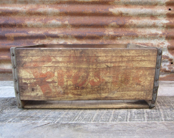 Antique Wood Crate Wooden Box Kecks Frostie Beverages Kecksburg Pa ...