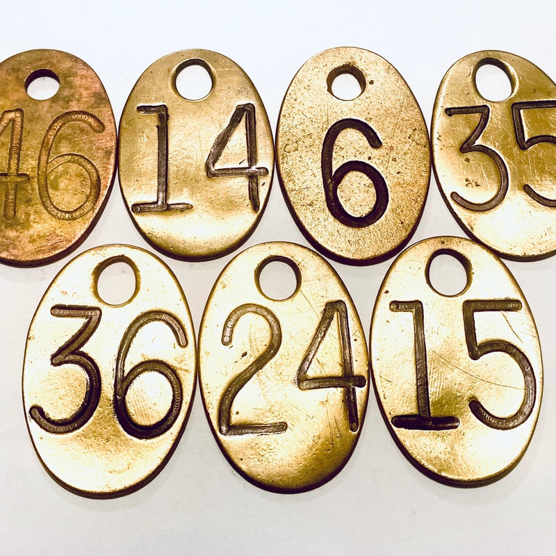 Number Tags - Etsy