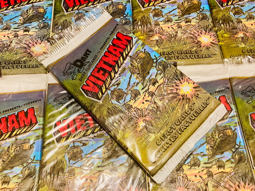 Vintage Vietnam War Trading Cards 1988 Picture Card Dart Flipcards for ...