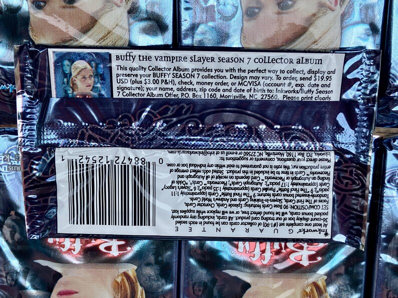 Authentic Buffy the Vampire Slayer Trading Cards Pack Seventh Season ...