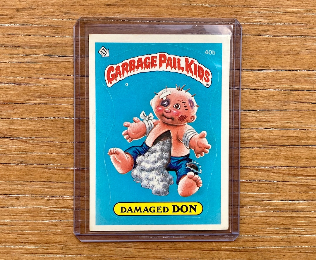 Vintage Garbage Pail Kids Card Damaged Don 40b Original Series 1 Card ...
