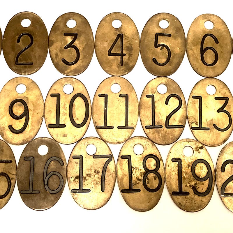 Vintage Table Number - Etsy