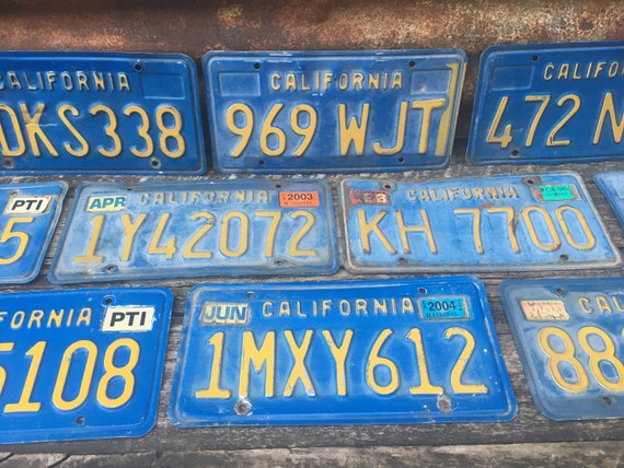 Choice of California License Plate Original Old 1980s 1990s - Etsy
