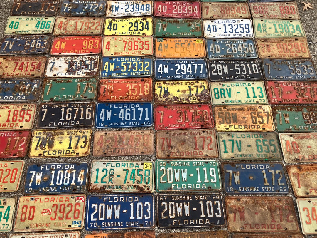Choice Florida License Plate 1940s 1950s 1960s 1970s 1980s Vintage ...