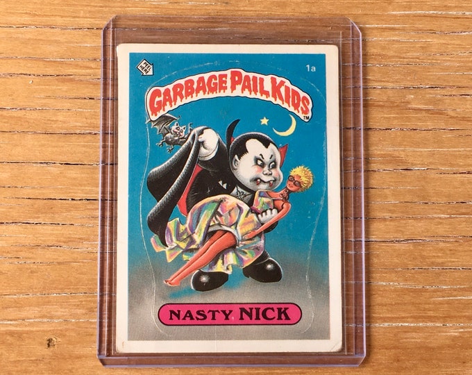 Rare Garbage Pail Kids Nasty Nick 1A Original Series 1 Card Vintage GPK ...
