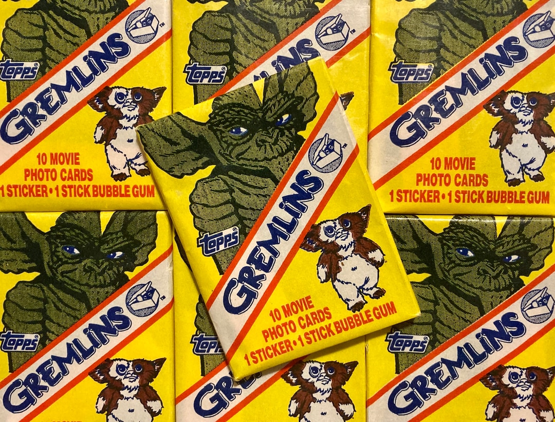 Packs of Vintage Gremlins Trading Cards Wax Pack Collectible Movie ...