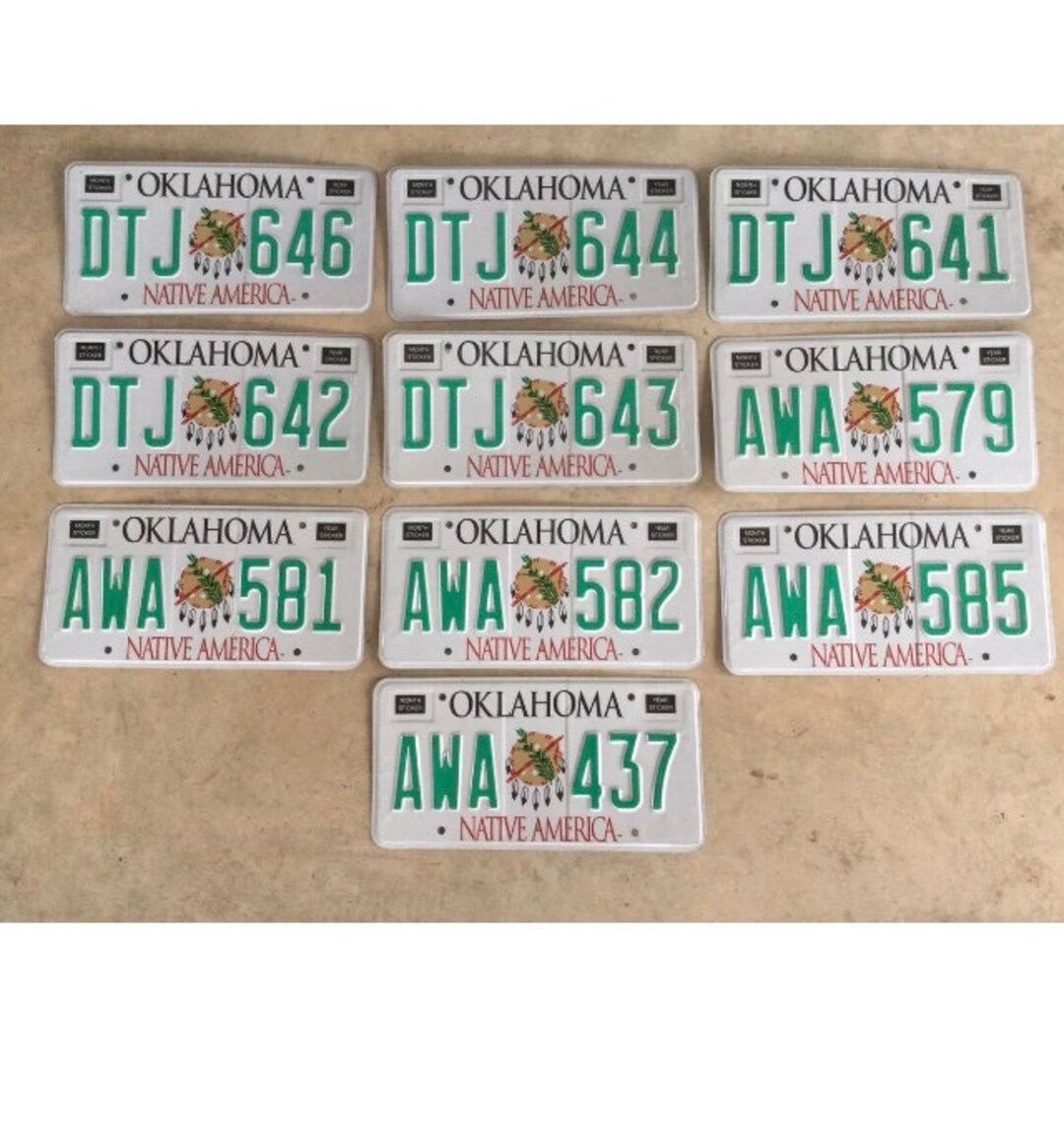 Oklahoma Choice of License Plate Native American Dream Catcher Native ...