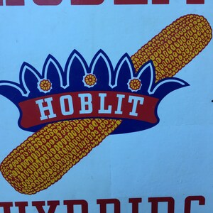 Vintage Hoblit Hybrid Corn Seed Sign Farming Sign Vintage Plastic Farm ...