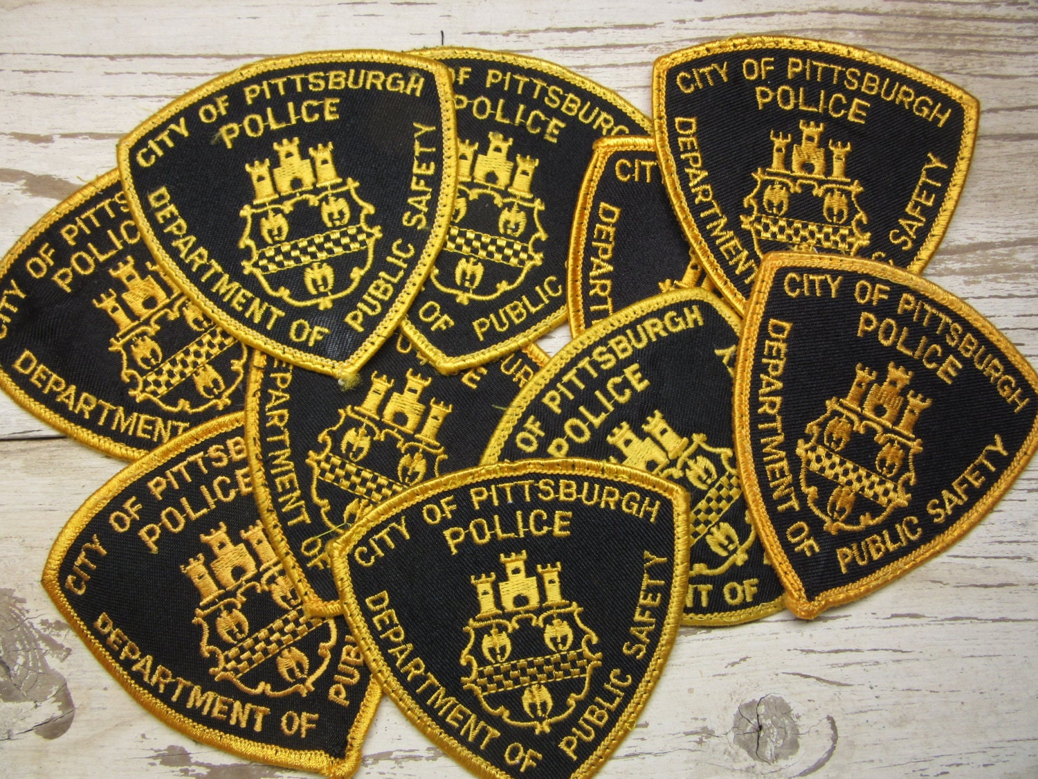 Vintage Pittsburgh Police Patch Uniform Price per Patch Black | Etsy