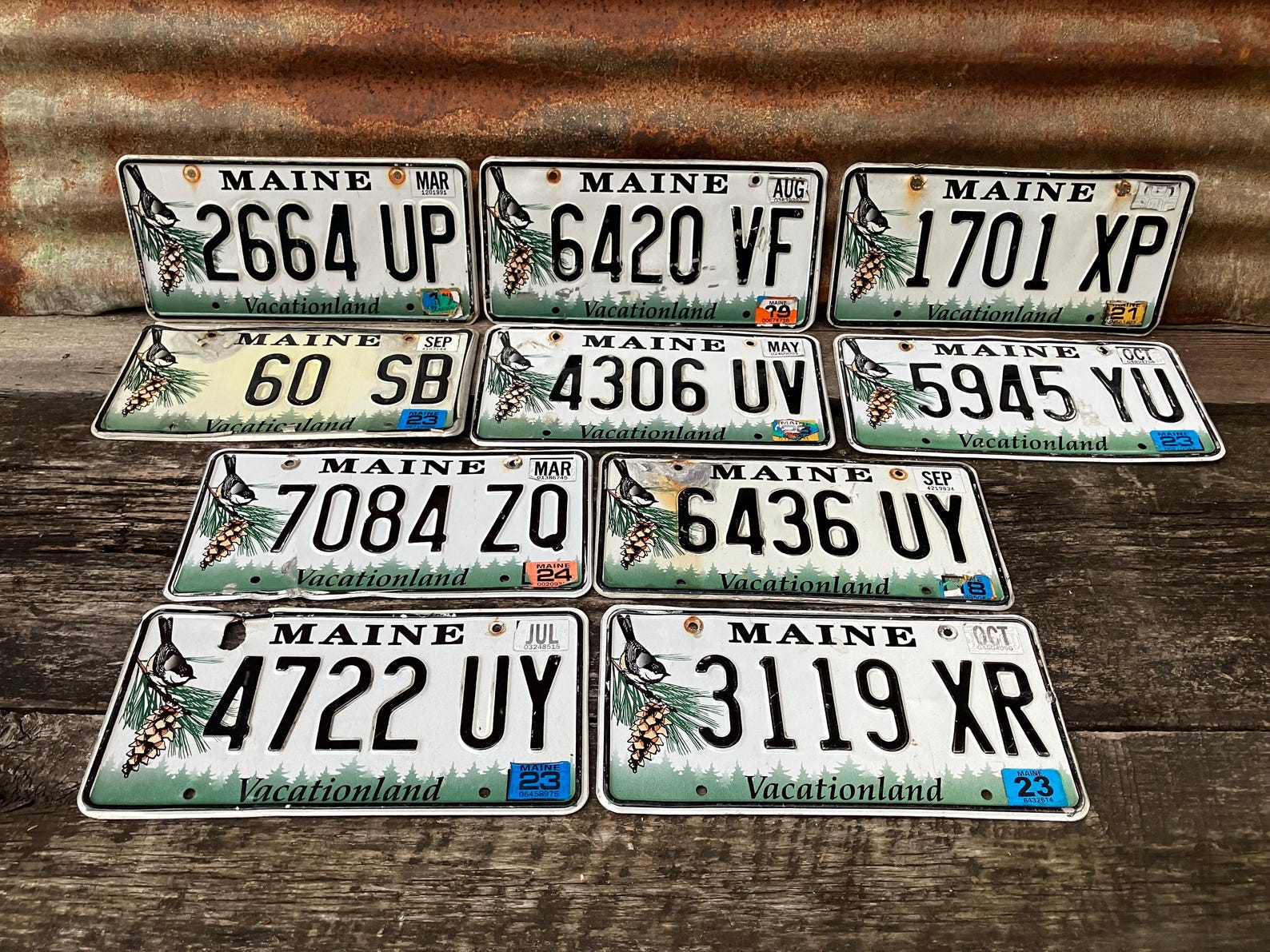 Choice of Maine License Plate Original Old 1980s 1990s Maine ...