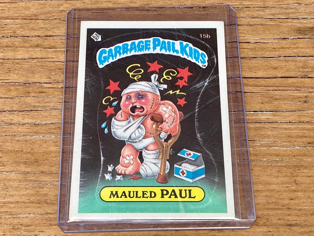 Vintage Garbage Pail Kids Card Mauled Paul 15b Original Series 1 Card ...