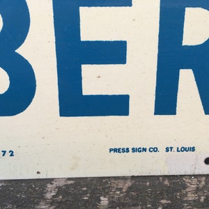 Original Vintage Metal Sign Kansas Farm Bureau Sign 500 Dollar Reward ...