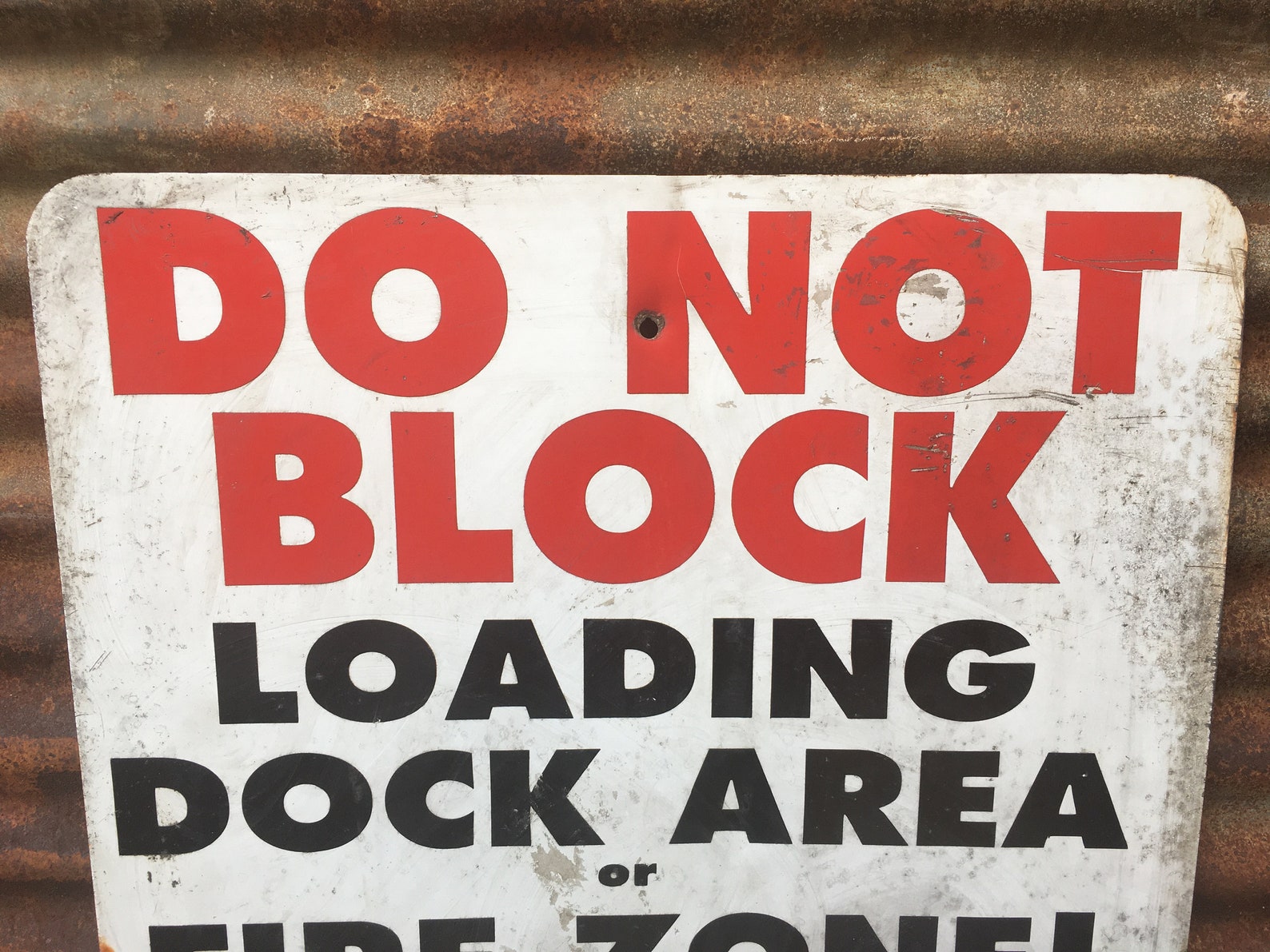 Industrial Sign Metal Sign Do Not Block Loading Dock or Fire | Etsy