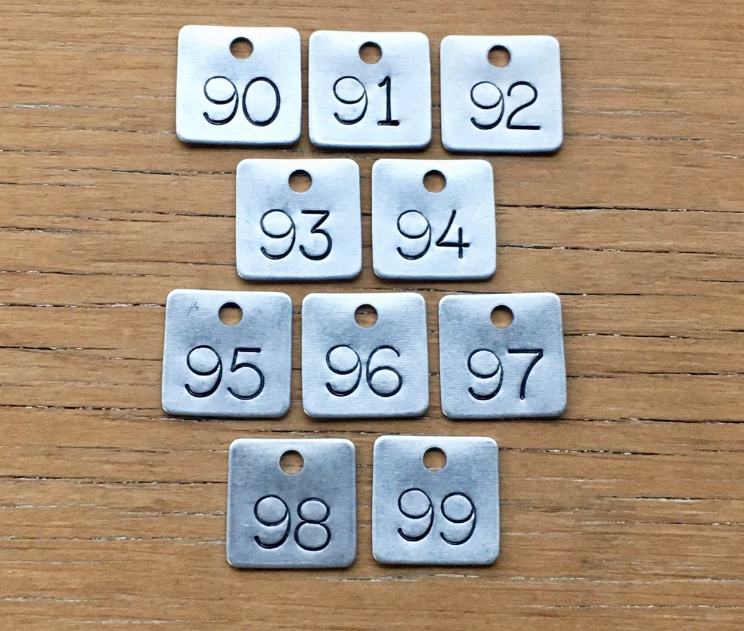 Choice of Tag Number 90, 91, 92, 93, 94, 95, 96, 97, 98, 99 Industrial ...