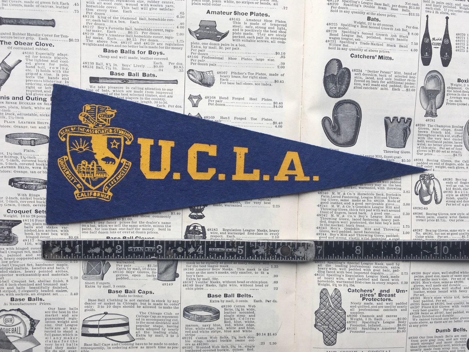 Original Vintage UCLA California College Pennant University - Etsy