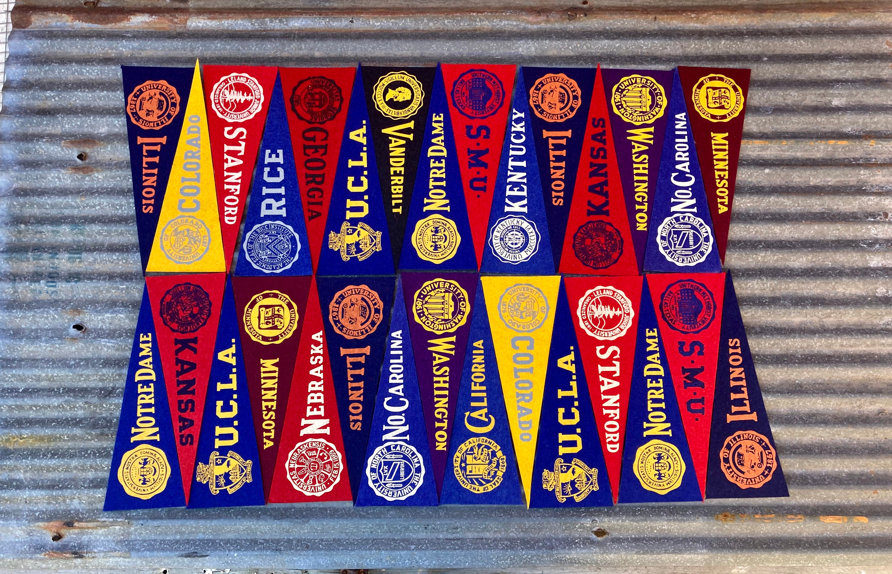 College Pennant Collage