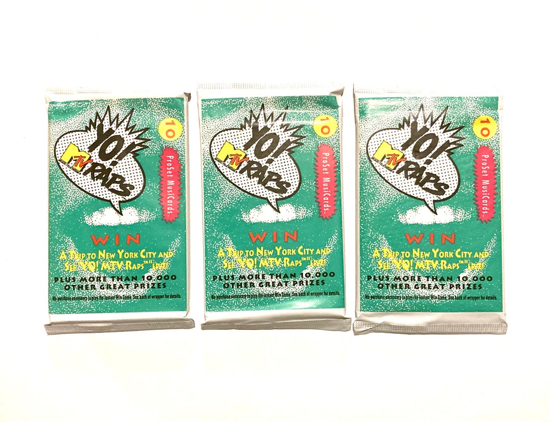 3 Packs of Yo! MTV Raps Trading Cards 1990s Music Rappers - Etsy