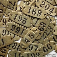 Number Tags - Etsy