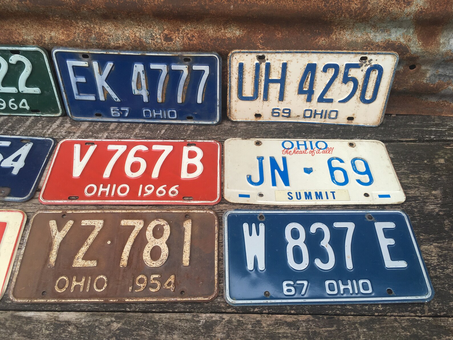 Choice of Ohio License Plate 1967 1964 1969 1963 1966 - Etsy