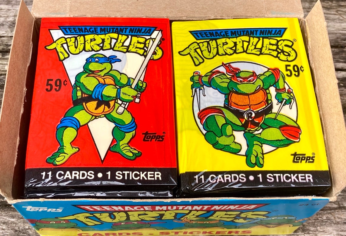 2 Packs of Teenage Mutant Ninja Turtle Cards Original Series - Etsy
