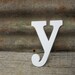 Vintage Letter Sign Lower Case 6 Inch Letter Y Sign White - Etsy